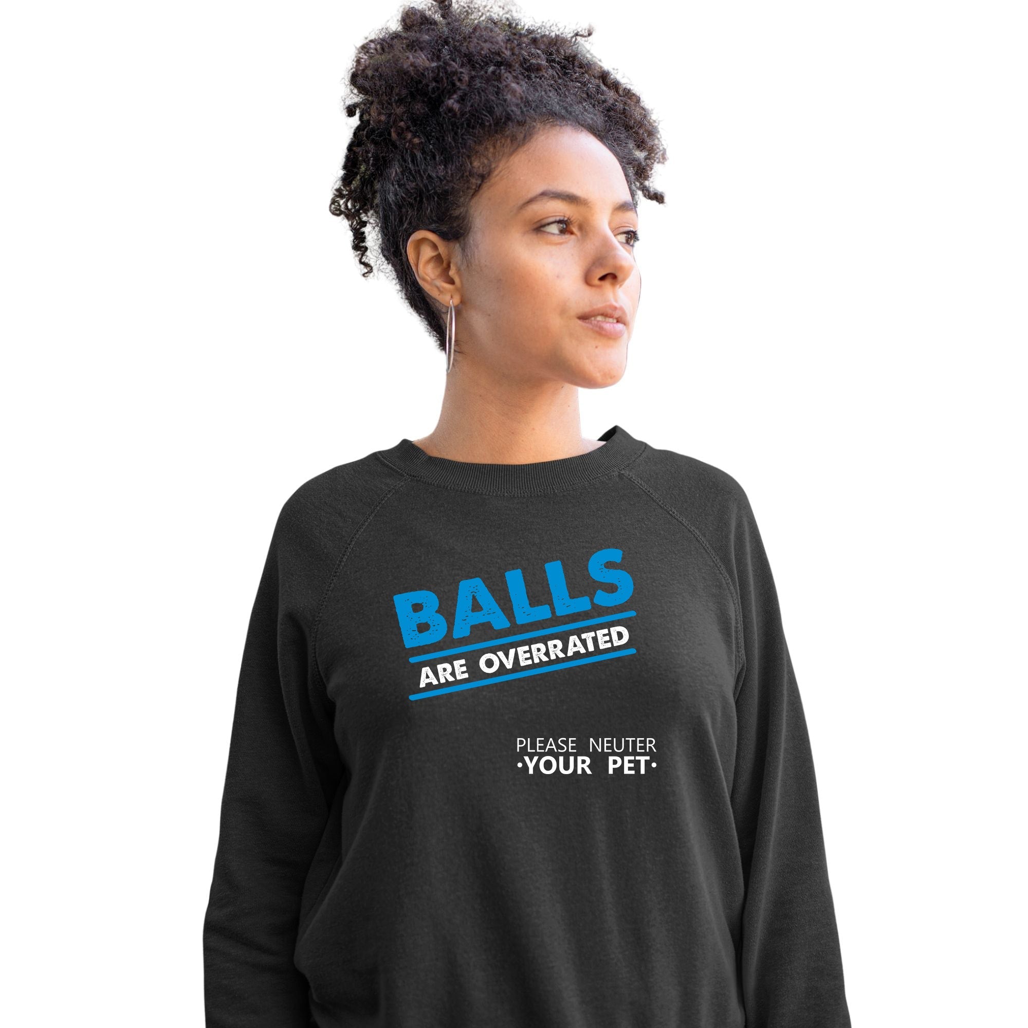 Balls are overrated Crewneck Sweatshirt – I love Veterinary